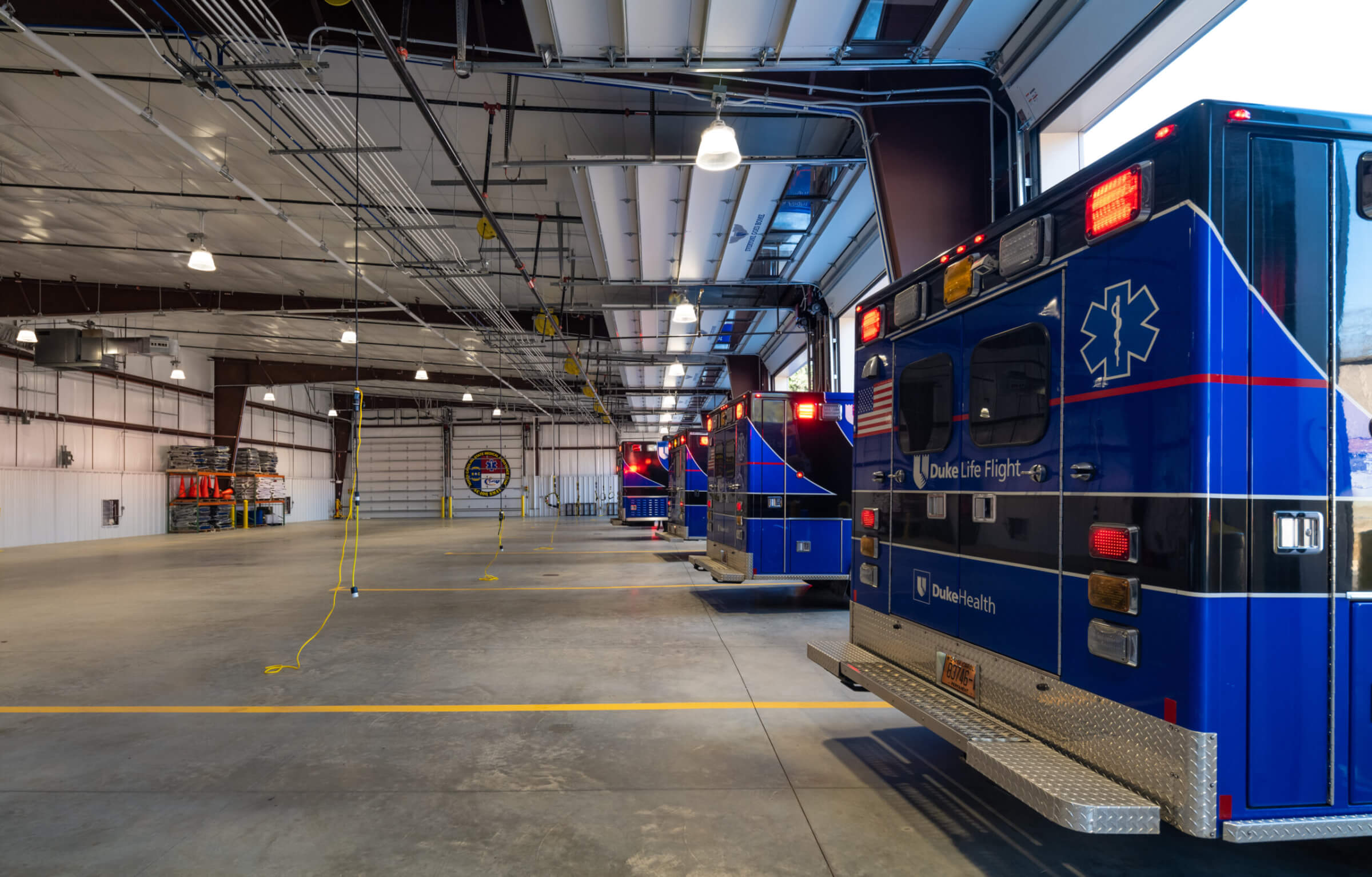 Duke Life Flight & SMAT Emergency Vehicle Garage - New South Construction