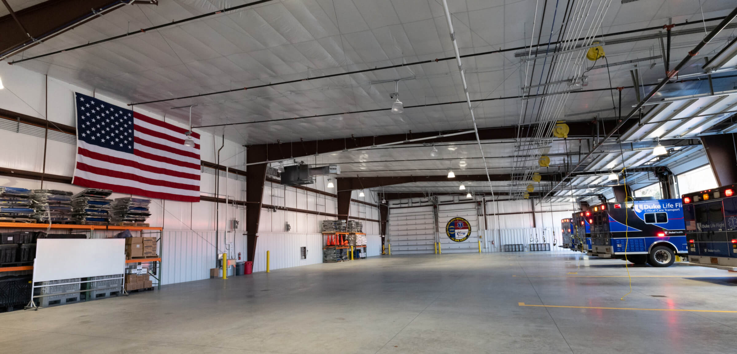 Duke Life Flight & SMAT Emergency Vehicle Garage - New South Construction